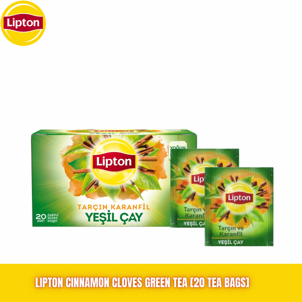 Lipton Cinnamon Cloves Green Tea 20 Tea Bags [Expiry: September/06/2024 ...