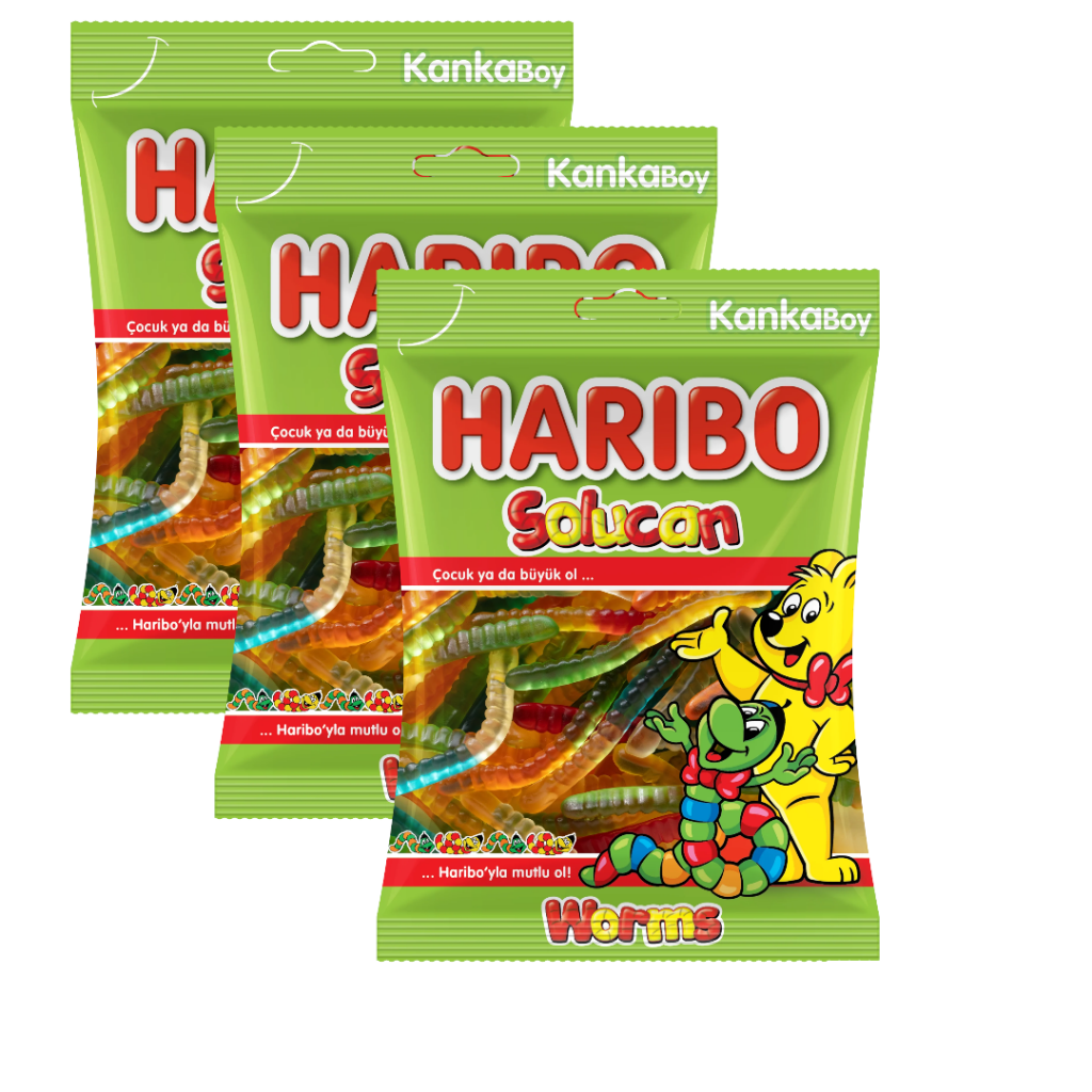 Buy 2 Get 1 FREE Haribo Sweet Worms 80g – FETA Mediterranean