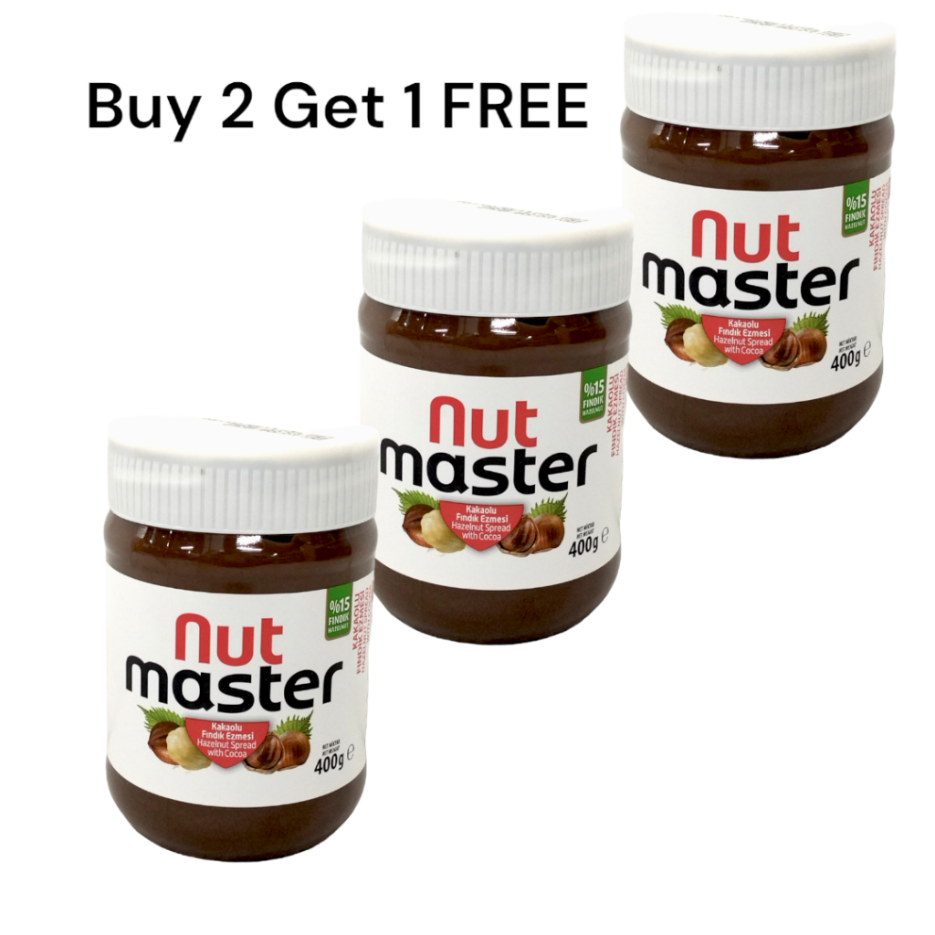 Buy 2 Get 1 FREE Nut Master Hazelnut Spread with Cocoa 400g (15% Hazelnut) Best Before 01/Feb ...