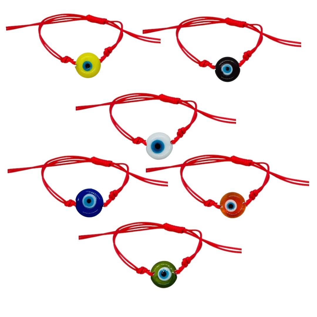 Blue Evil Eye Amulet / Eye of Turkey Luck Ornament Blessed Bracelet ...