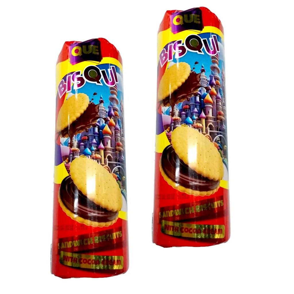 [Bundle of 2] Que Bisqui Sandwich Biscuits with Cocoa Cream 500g – FETA ...